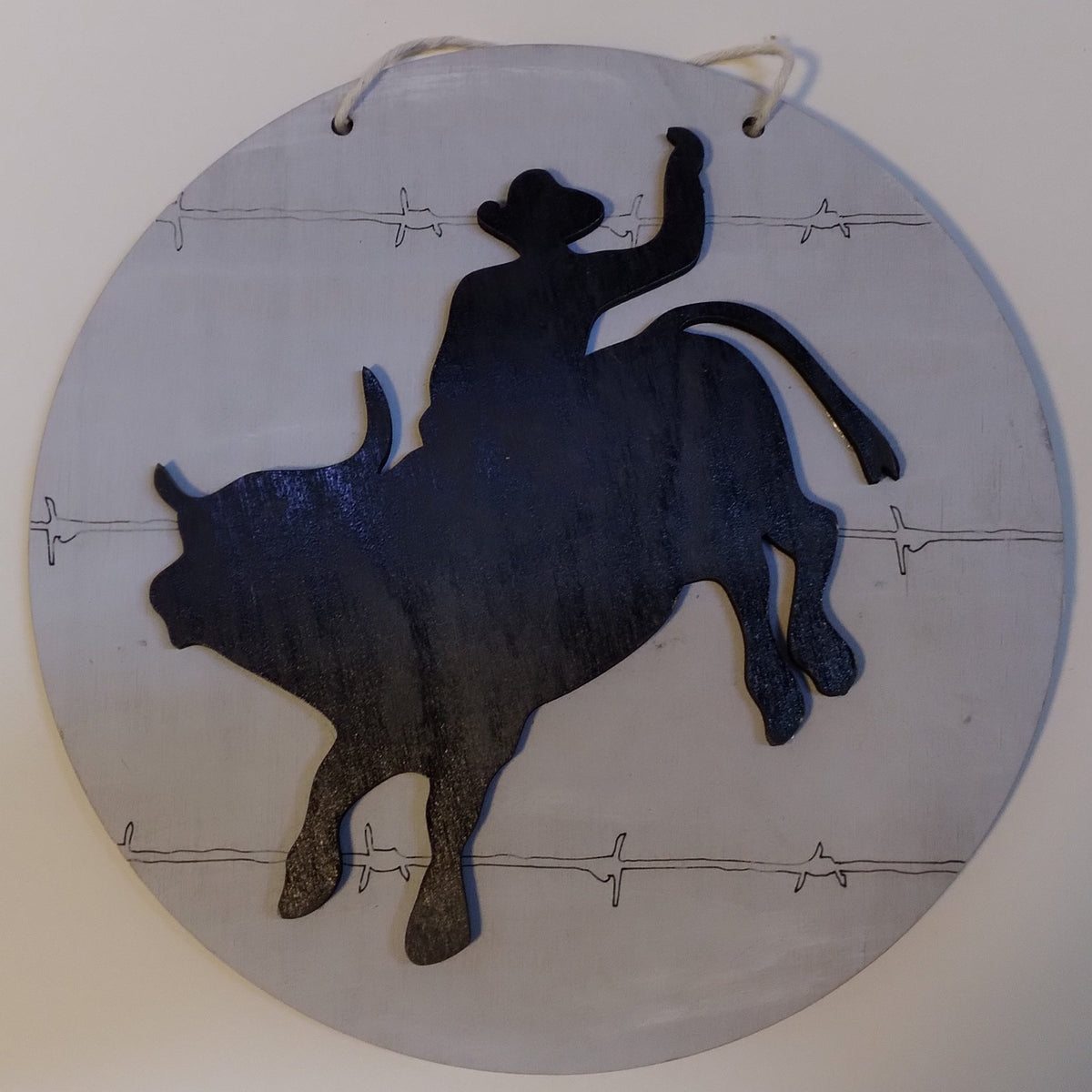 Wall Hanging, Bull Riding – Grandpa Goose LLC